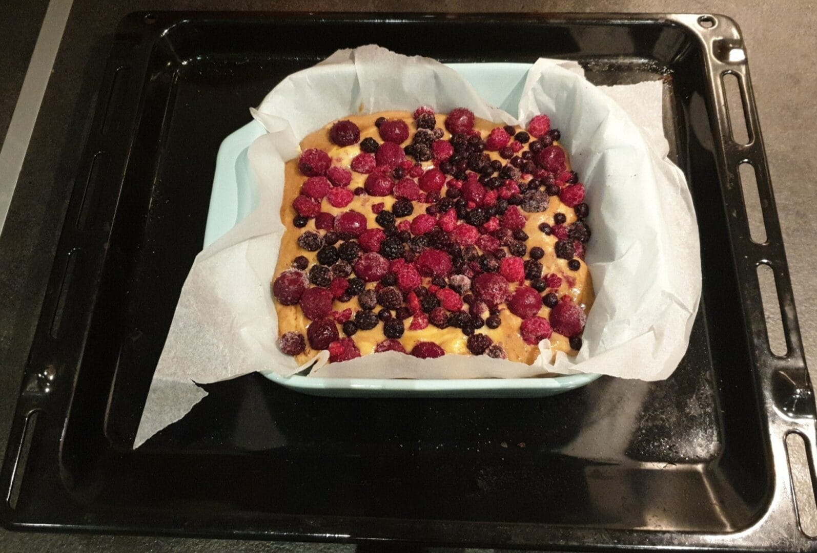 BUBLANINA AUX FRUITS ROUGES Une recette de gâteau excellente
