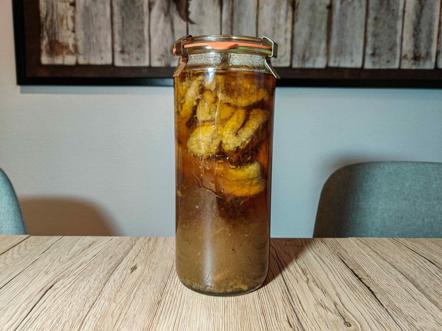 Recette rhum arrangé vanille, bananes caramélisées et flambées maison