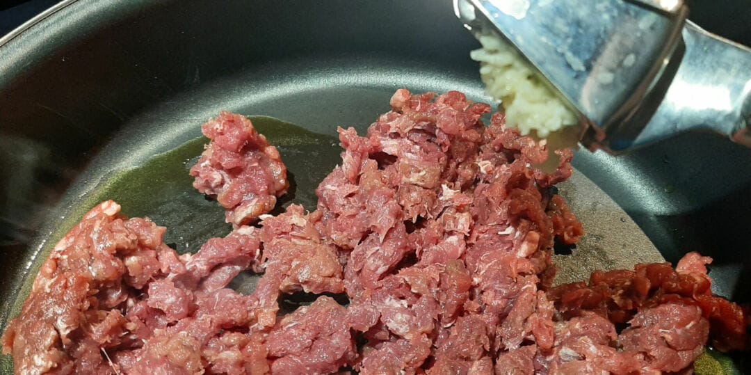 Chili con carne. Recette traditionnelle d'origine Texane avec viande hachée