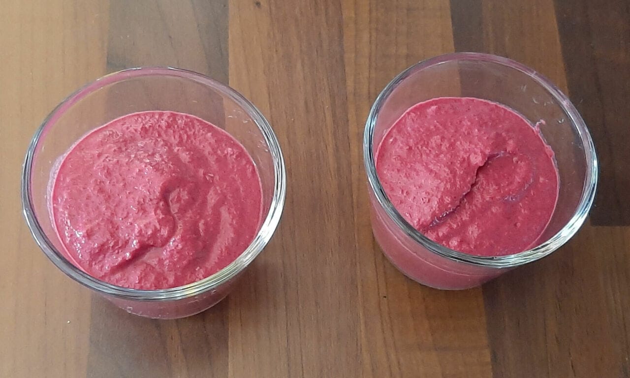 Verrine betterave St Môret. Recette pour un apéro chic et rapide