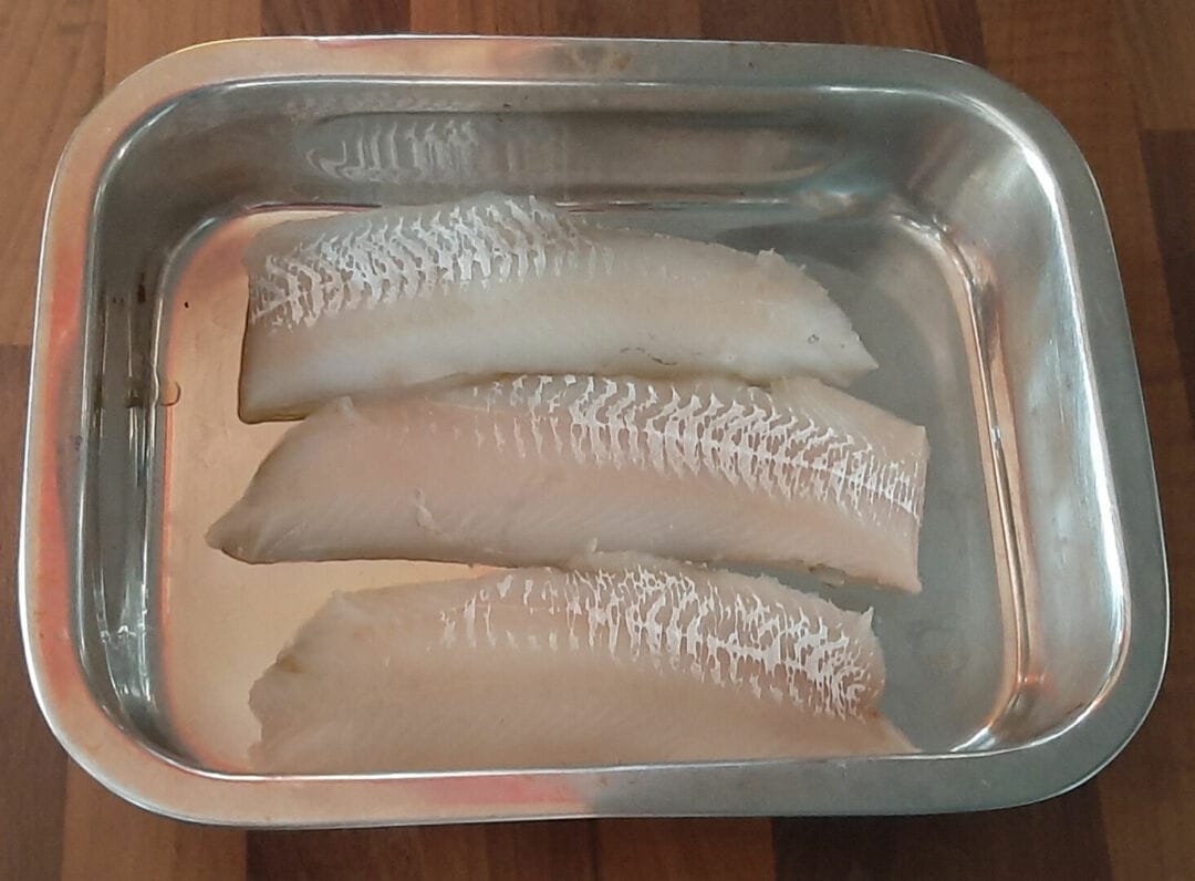 Filets de merlan au four. Une recette de poisson d'Atlantique.