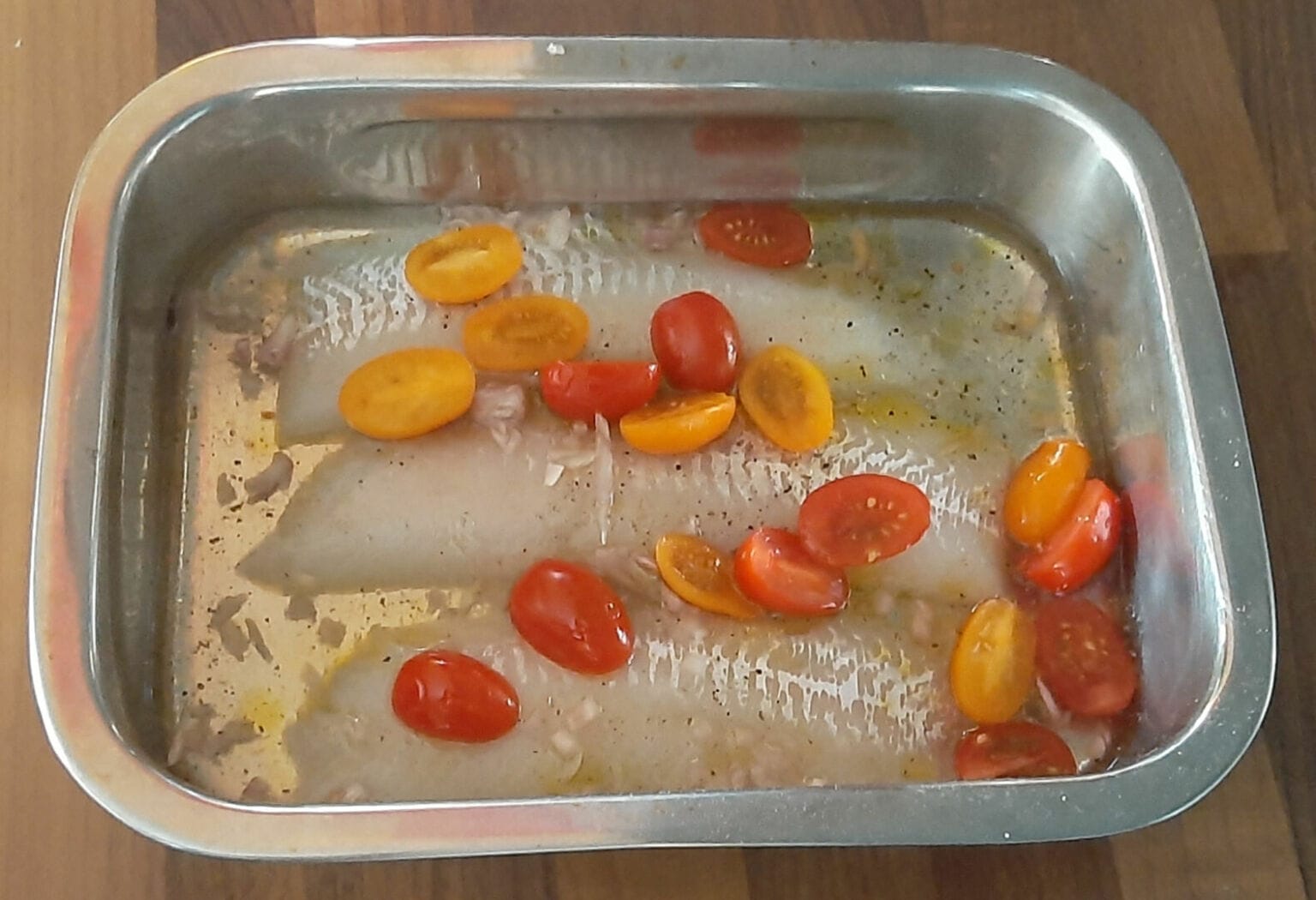 Filets de merlan au four. Une recette de poisson d'Atlantique.