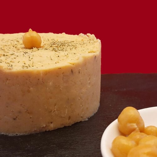 Purée de pois chiches chaude. Recette sans pomme de terre
