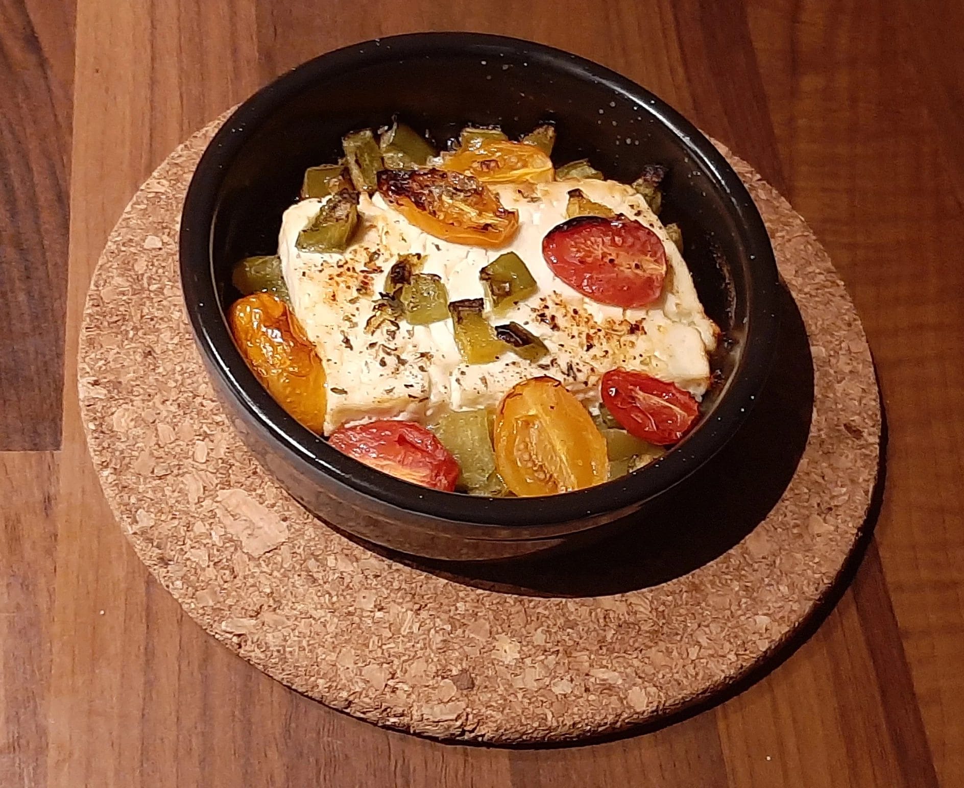 Feta au four. Une recette grecque à servir en entrée chaude.